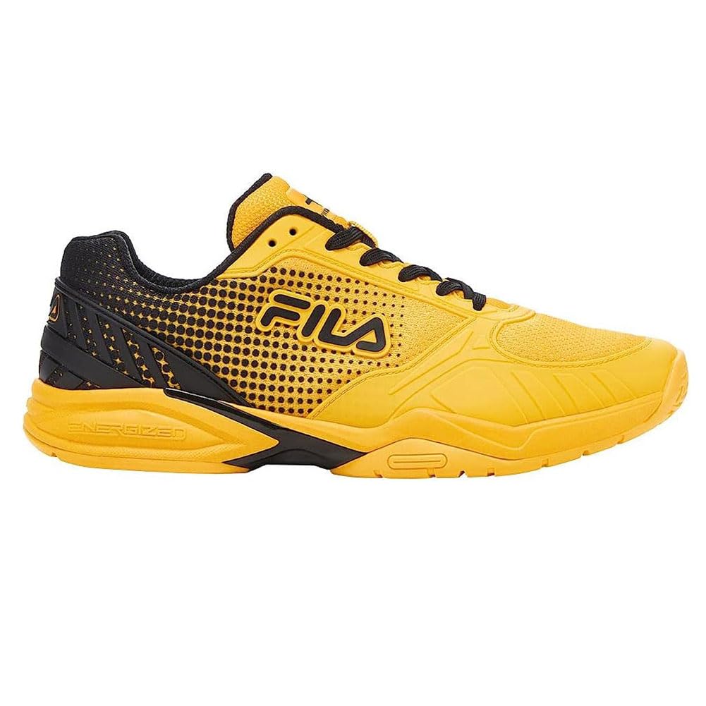 Fila Mens Volley Zone Sneaker, 11 Orange Black