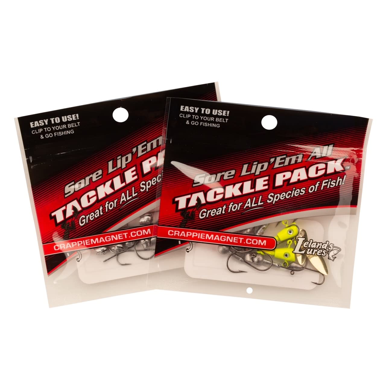 Crappie Magnet Tackle Pack Kit - Fishing Lures, Jig Hooks, Split Shots - Designed to Catch Any Fish Including Bass, Crappie, Trout and More - Portable All Species Fishing Tackle Box