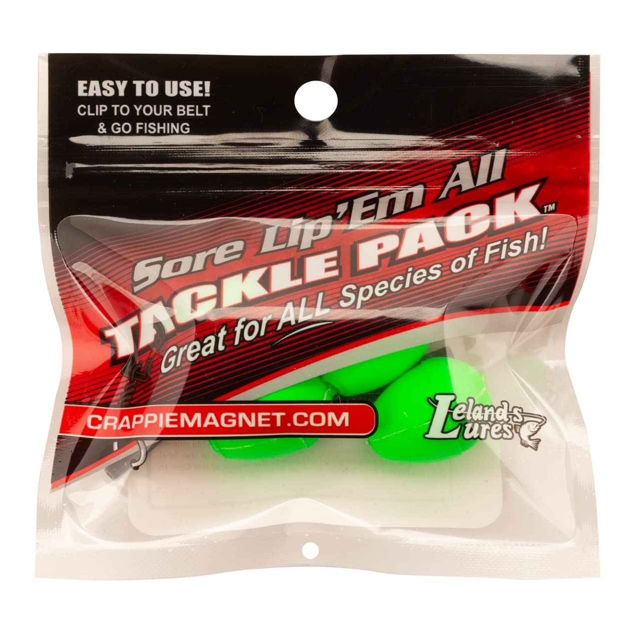 Crappie Magnet Tackle Pack Kit - Fishing Lures, Jig Hooks, Split Shots - Designed to Catch Any Fish Including Bass, Crappie, Trout and More - Portable All Species Fishing Tackle Box