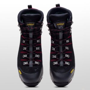 ASOLO Men's Fugitive GTX Light Hiking and Trekking Boots (Black/Red, 10 Wide)