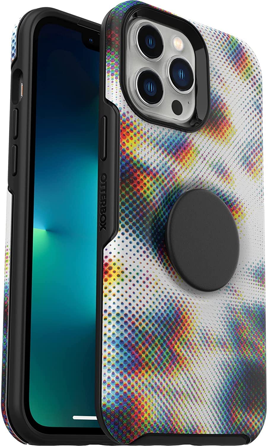 OtterBox + Pop Symmetry Series Case for iPhone 13 PRO MAX & iPhone 12 PRO MAX (ONLY) Non-Retail Packaging - (Digitone (Graphic))