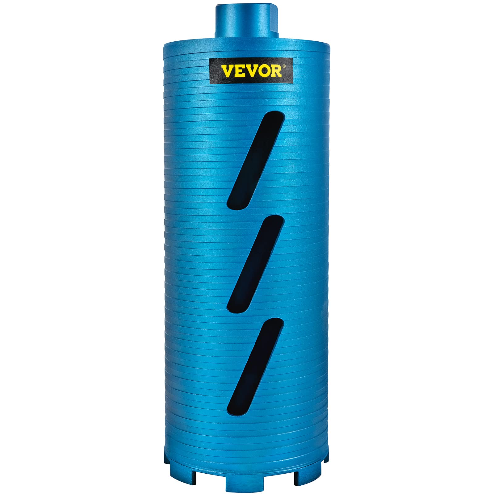 VEVOR Dry Core Drill Bit, 4.25"/108 mm Diameter 5/8"-11 Shank Arbor with a Pilot Bit & 4.5" Blade, 9.5"/241.3mm Depth Diamond Coring Bore Tool, Masonry Hole Saw Bits for Hard Concrete Brick and Block