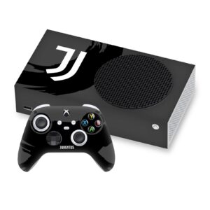 head case designs officially licensed juventus football club sweep stroke art matte vinyl sticker gaming skin decal cover compatible with xbox series s console and controller bundle