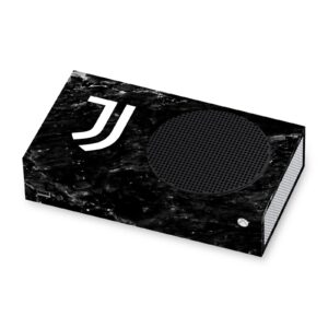 head case designs officially licensed juventus football club black marble art vinyl sticker gaming skin decal cover compatible with xbox series s console