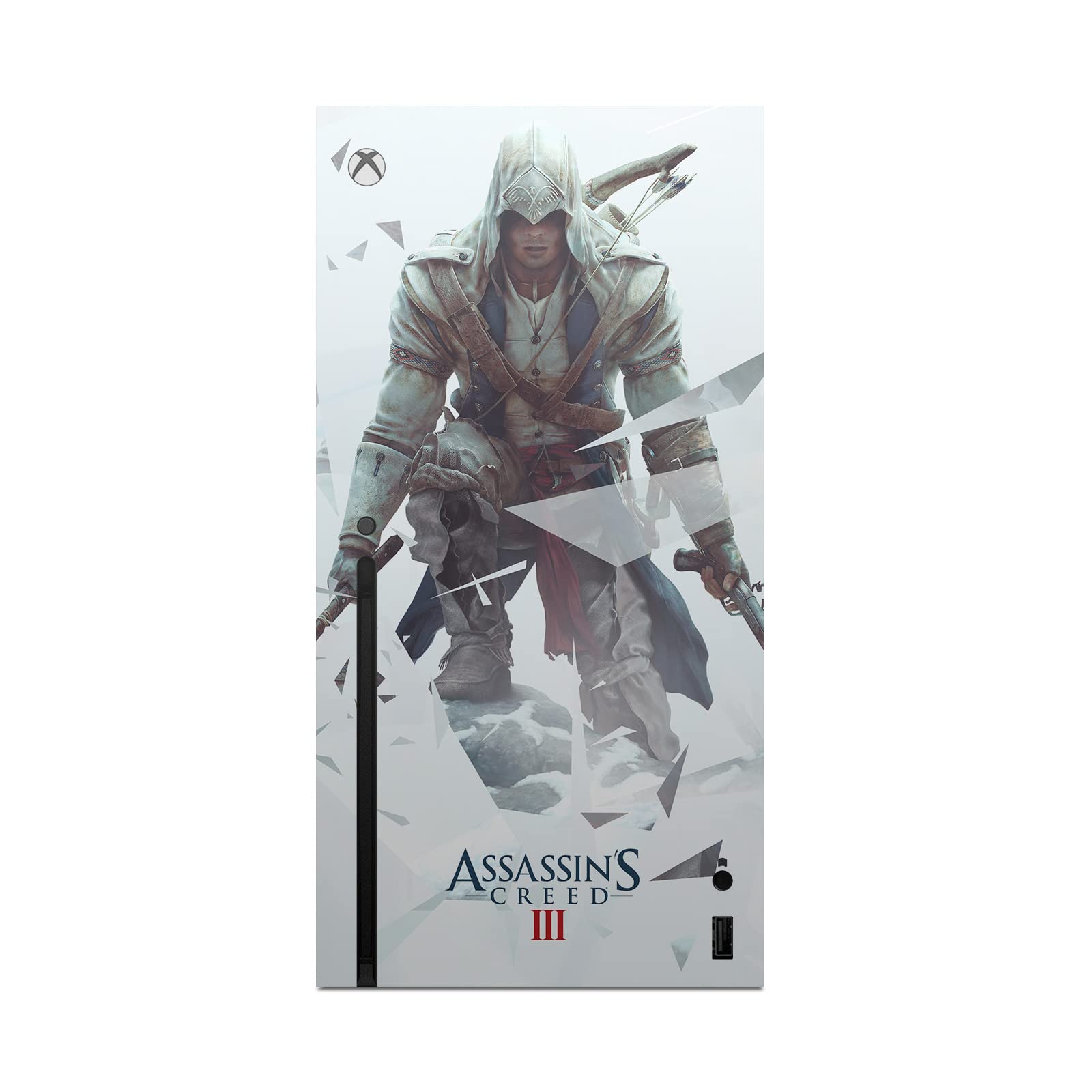 Head Case Designs Officially Licensed Assassin's Creed Connor III Graphics Matte Vinyl Sticker Gaming Skin Decal Cover Compatible with Xbox Series X Console and Controller Bundle