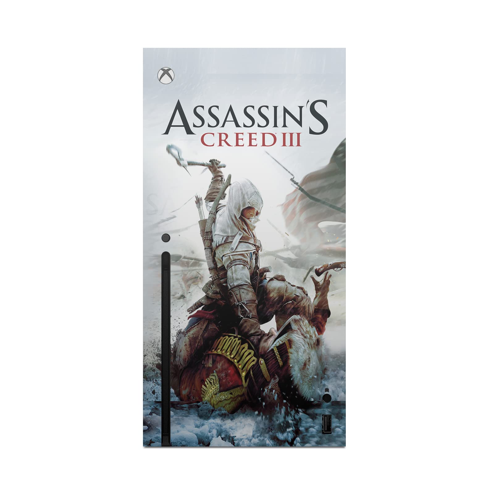 Head Case Designs Officially Licensed Assassin's Creed Game Cover III Graphics Matte Vinyl Sticker Gaming Skin Decal Cover Compatible with Xbox Series X Console