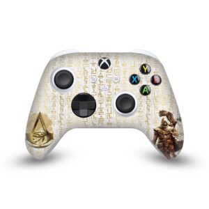 head case designs officially licensed assassin's creed eye of horus origins graphics vinyl sticker gaming skin decal cover compatible with xbox series x/s controller