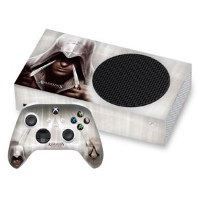 head case designs officially licensed assassin's creed ezio ii graphics matte vinyl sticker gaming skin decal cover compatible with xbox series s console and controller bundle