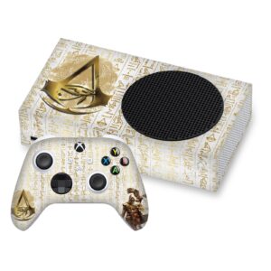 head case designs officially licensed assassin's creed eye of horus origins graphics vinyl sticker gaming skin decal cover compatible with xbox series s console and controller bundle