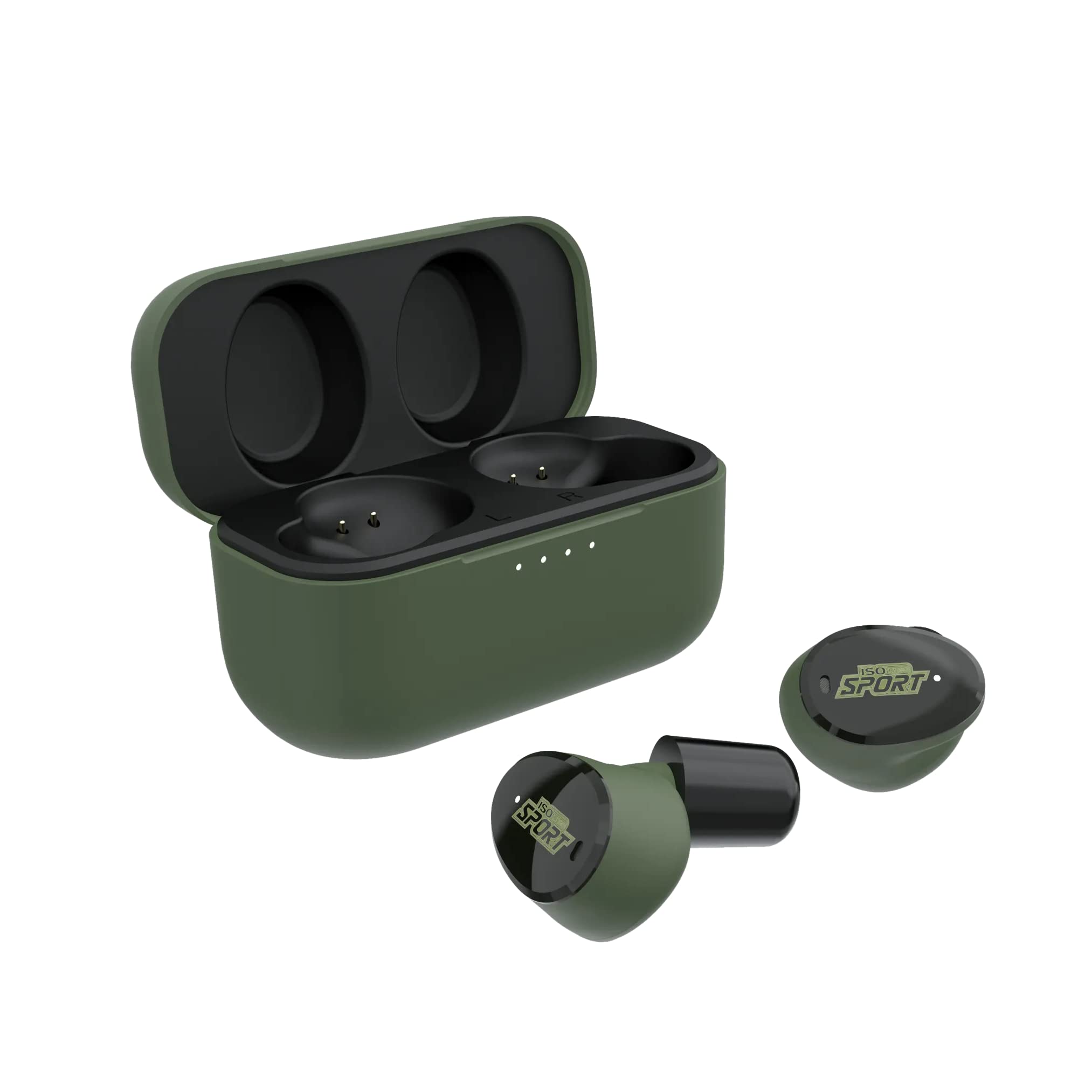 ISOtunes Sport CALIBER BT Shooting Earbuds: True Wireless Bluetooth Hearing Protection, Water and Dust Proof, 13 Hour Battery, 25 dB Noise Reduction Rating (NRR)