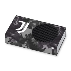 head case designs officially licensed juventus football club monochrome splatter logo art matte vinyl sticker gaming skin decal cover compatible with xbox series s console