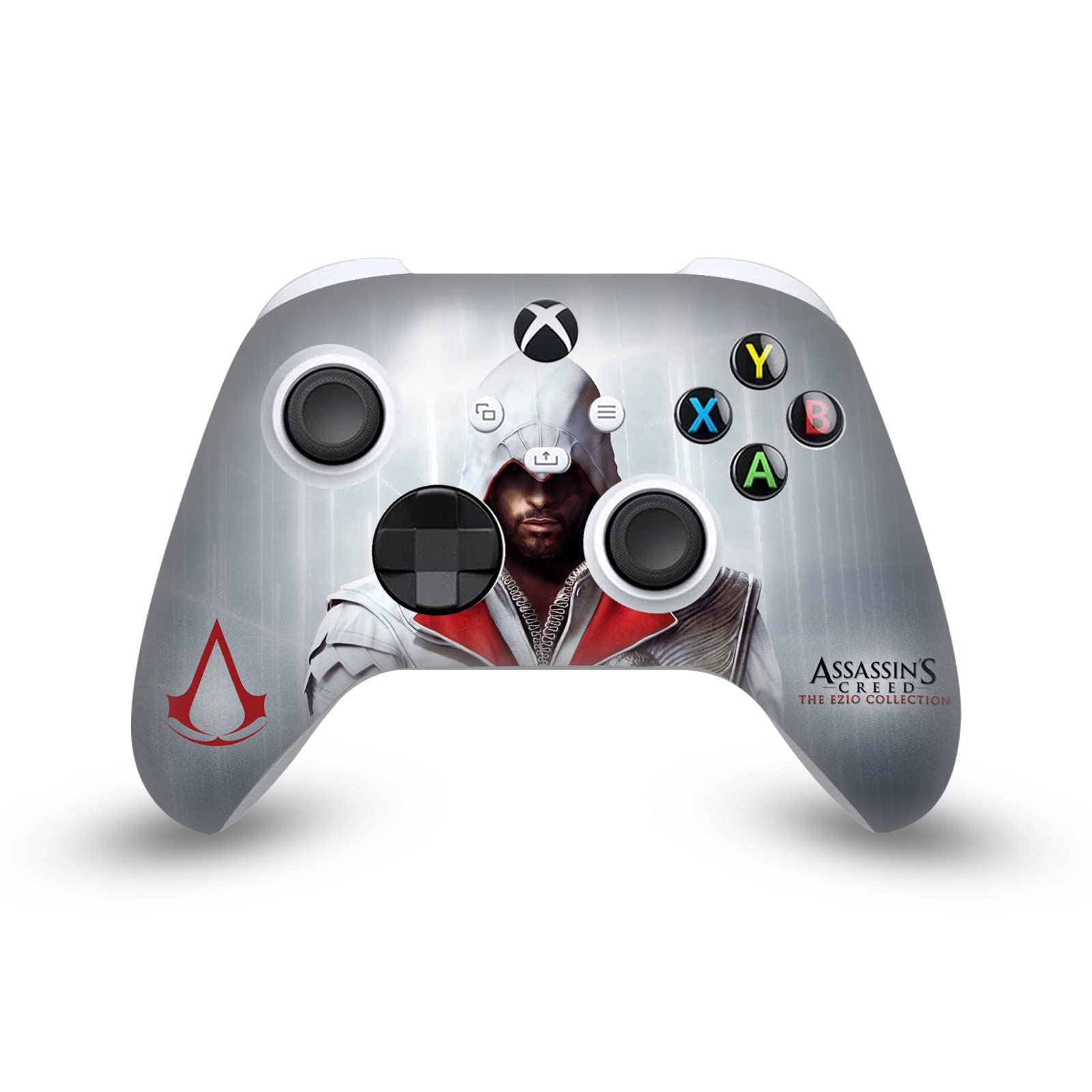 Head Case Designs Officially Licensed Assassin's Creed Master Assassin Ezio Auditore Brotherhood Graphics Matte Vinyl Sticker Gaming Skin Decal Cover Compatible with Xbox Series X/S Controller