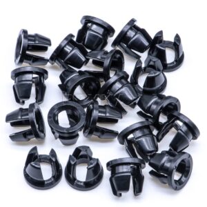 rexka 20pcs grille & side marker light grommet retainer clip for ford mustang ranger n807994-s toyota nissan maxima murano sentra titan