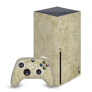 head case designs officially licensed assassin's creed codex edition brotherhood graphics matte vinyl sticker gaming skin decal cover compatible with xbox series x console and controller bundle