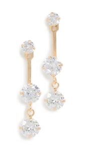 shashi women's versailles earrings, gold, one size