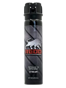 nw self defense products redd, tactical oc/cs pepper spray - flip top stream (4 oz)