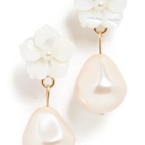 Jennifer Behr Women's Minna Earring, Mother of Pearl, Off White, One Size