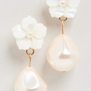 Jennifer Behr Women's Minna Earring, Mother of Pearl, Off White, One Size