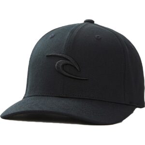 rip curl men's standard tepan flexcit cap, black