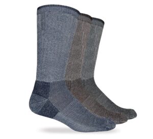 carolina ultimate mens everyday merino wool blend socks 3 pair (as1, alpha, l, regular, regular, black/navy/brown, large)