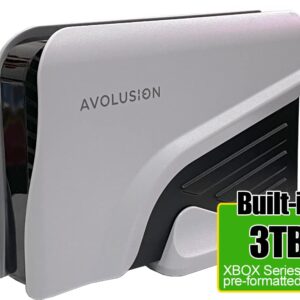 Avolusion PRO-Z Series 3TB USB 3.0 External Gaming Hard Drive for Xbox Series X | S (White)