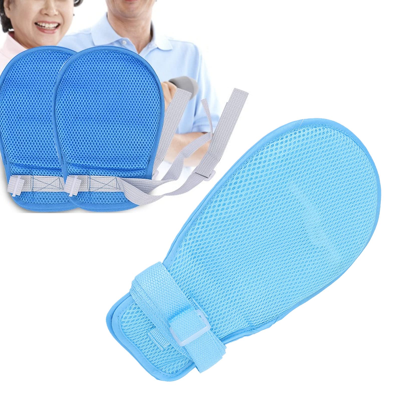 ZJchao Anti Scratch Fixed Restraint Glove, Adjustable, Padded Protectors for Elderly Patients