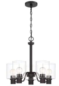 hampton bay lighting castleford 5-light satin bronze chandelier (hb2588-34)