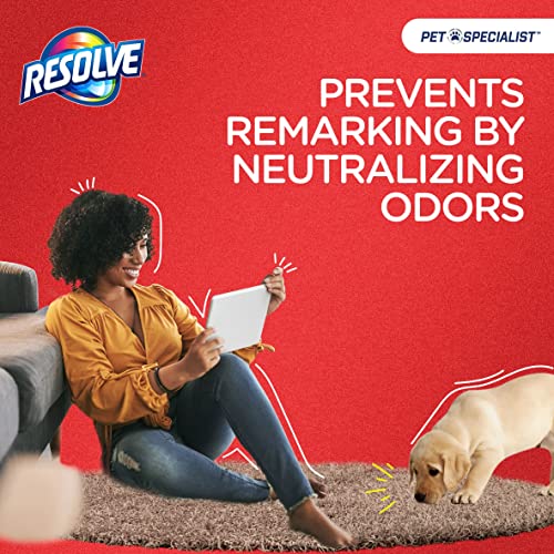 Resolve Pet Specialist Heavy Traffic Foam, Carpet Cleaner, Pet Stain and Odor Remover, 22oz