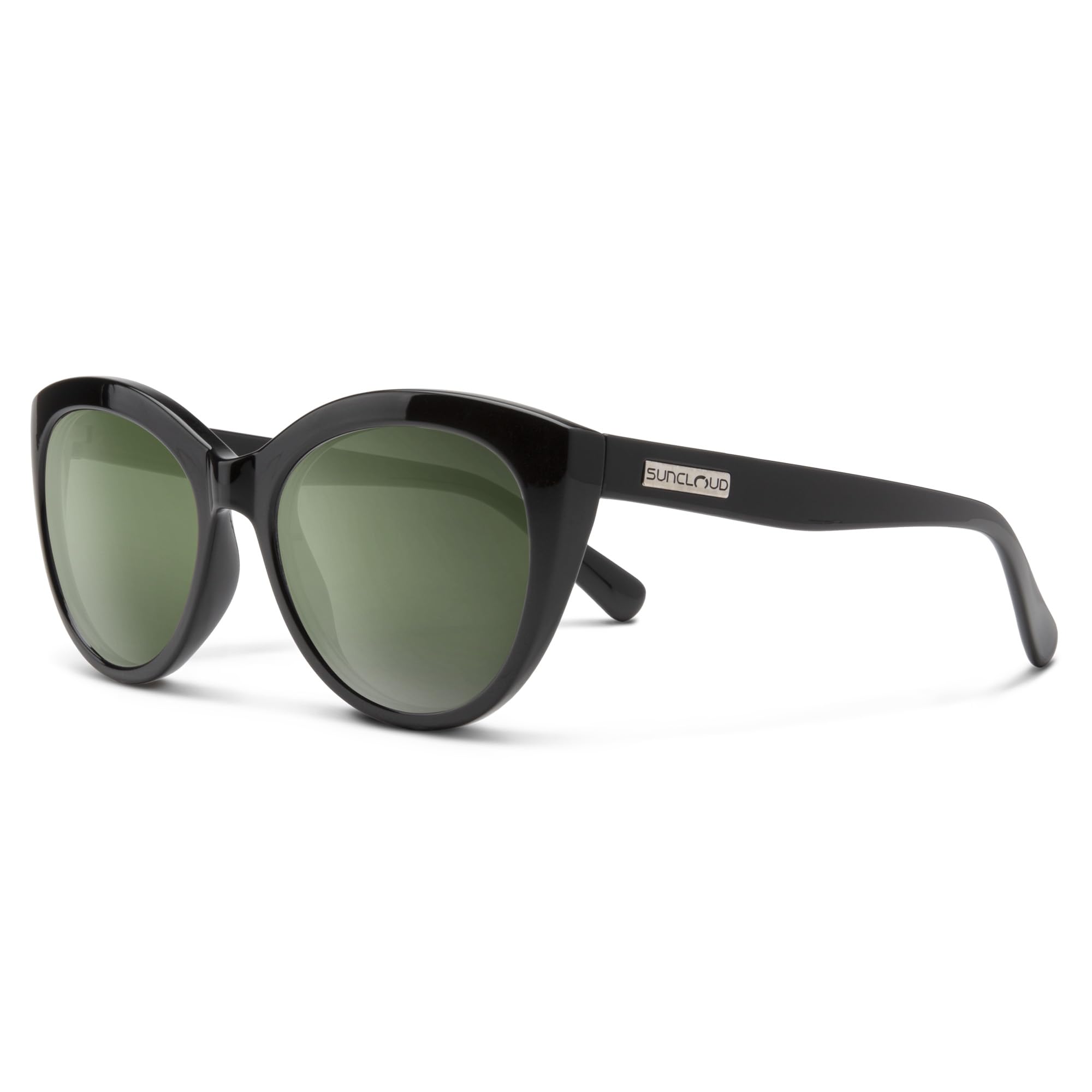 Suncloud Cityscape Polarized Sunglasses, Black/Polarized Gray Green, One Size