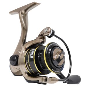 snova nebula fishing reel-7+1 bb ultra smooth powerful spinning reel - 5.1:1/5.5:1 gear ratio spinning fishing reel,size 1000-6000 light weight perfect for bass fishing catfish fishing