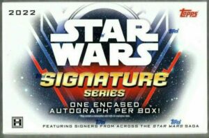 2022 topps star wars signature series hobby box (1 auto per box)