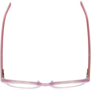 Kate Spade New York Women's Kate Spade Female Optical Style Kinslee Round Reading Glasses, Pink/Demo Lens, 48mm, 19mm + 2.5