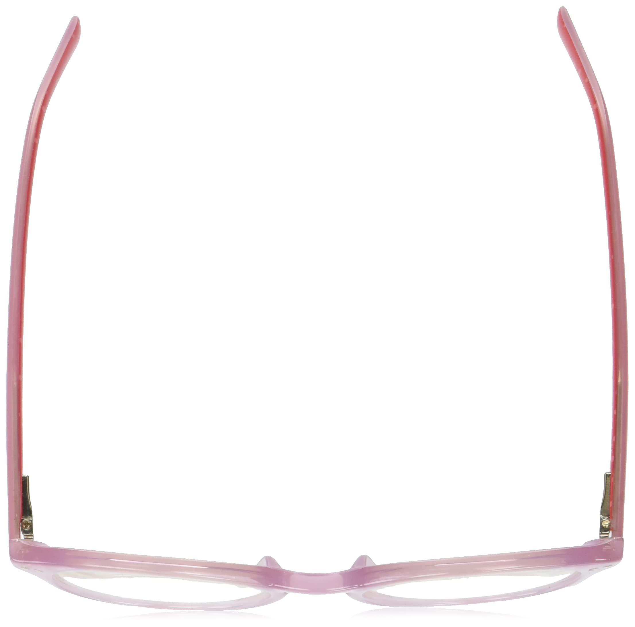 Kate Spade New York Women's Kate Spade Female Optical Style Kinslee Round Reading Glasses, Pink/Demo Lens, 48mm, 19mm + 2.5