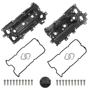 mitzoen valve covers with gasket & bolts compatible with 2014-2018 nissan altima 2009-2020 nissan maxima pathfinder murano infiniti qx60 v6 3.5l replace # 13264-9n00a 13264-9n00b