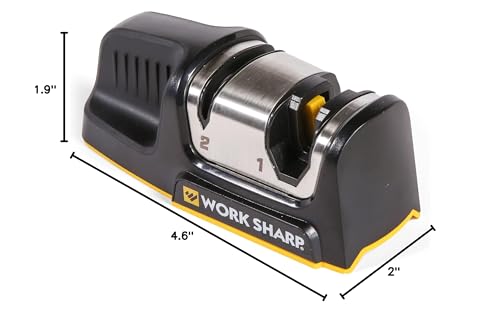 Work Sharp Kitchen Edge Sharpener - Ergonomic - For Chef, Santoku, Paring, & Serrated Knives