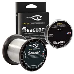 seaguar tatsu 100% fluorocarbon fishing line dsf, 22lbs, 200yds break strength/length - 22ts200