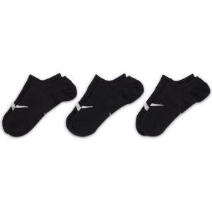 nike everyday plus lightweight women's training footie socks, size medium (3 pairs)