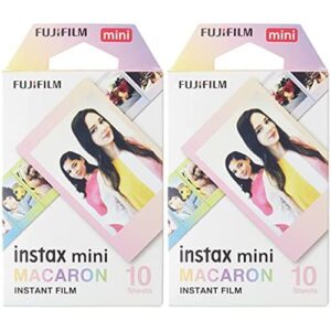 fujifilm instax mini macaron film - 10 exposures (pack of 2)