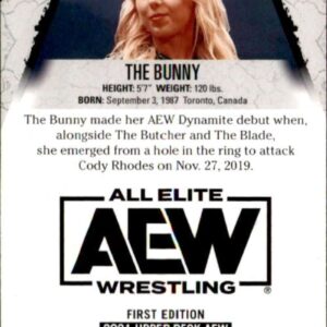 2021 Upper Deck All Elite Wrestling AEW #48 The Bunny Official Trading Card