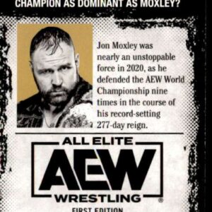 2021 Upper Deck All Elite Wrestling AEW #89 Jon Moxley Official Trading Card