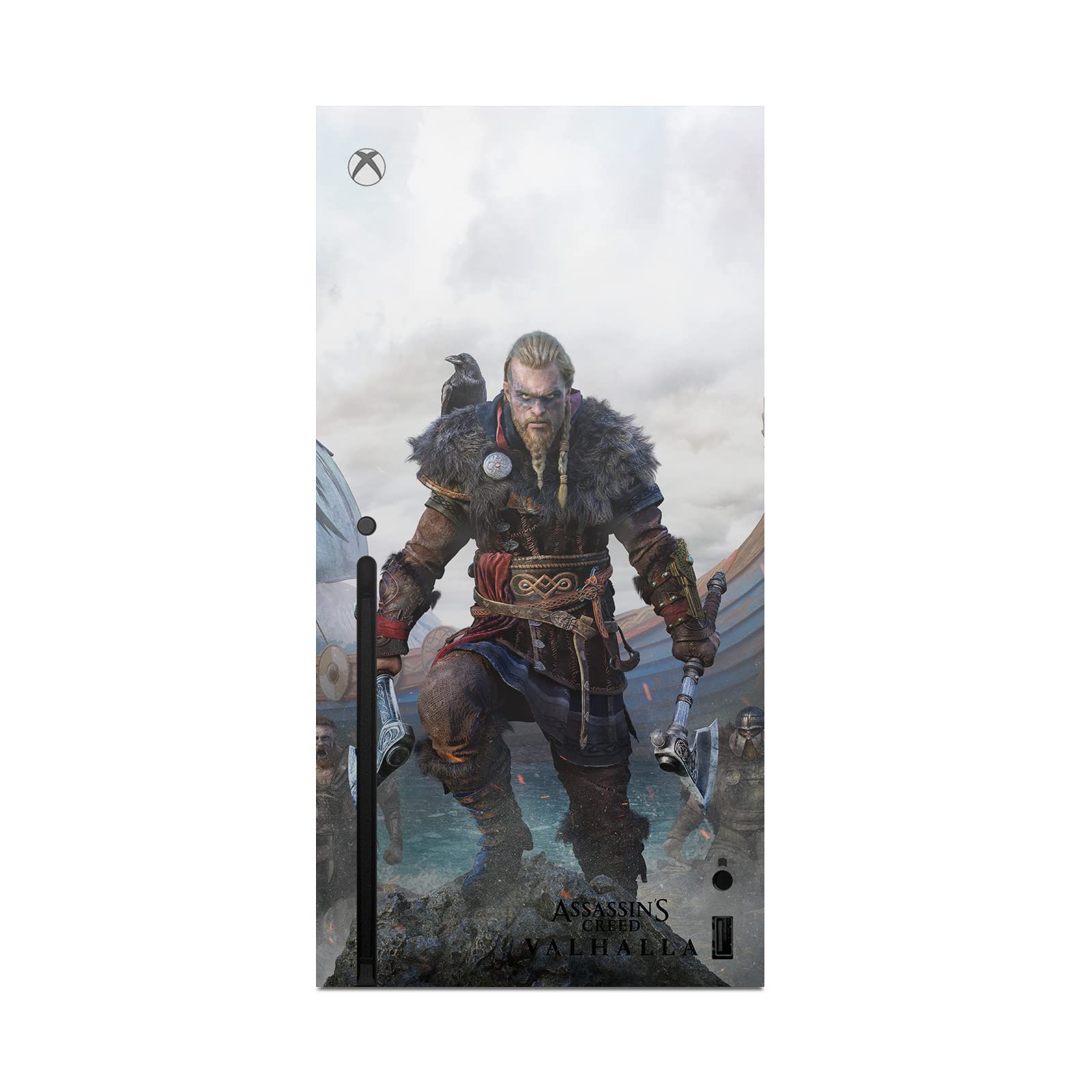 Head Case Designs Officially Licensed Assassin's Creed Male Eivor 2 Valhalla Key Art Matte Vinyl Sticker Gaming Skin Decal Cover Compatible with Xbox Series X Console and Controller Bundle