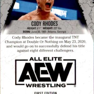 2021 Upper Deck All Elite Wrestling AEW #1 Cody Rhodes Official Trading Card