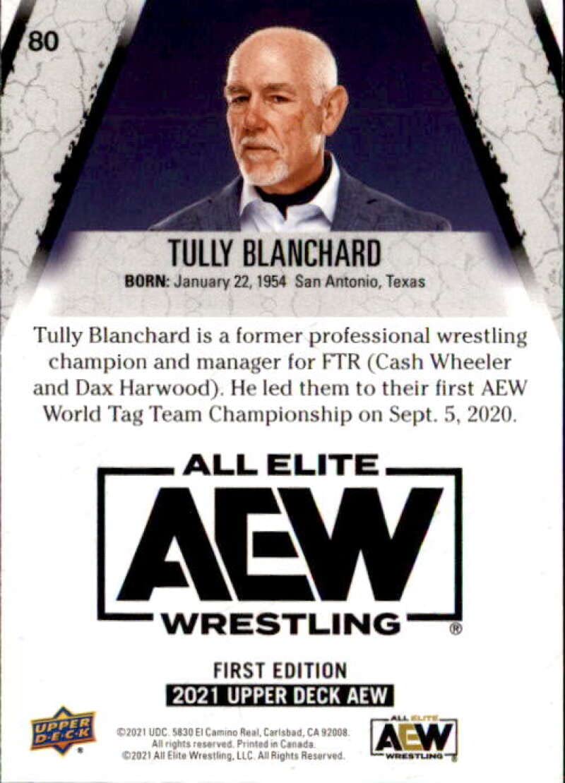 2021 Upper Deck All Elite Wrestling AEW #80 Tully Blanchard Official Trading Card