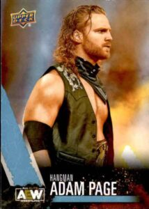 2021 upper deck all elite wrestling aew #7 hangman adam page official trading card