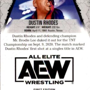 2021 Upper Deck All Elite Wrestling AEW #4 Dustin Rhodes Official Trading Card