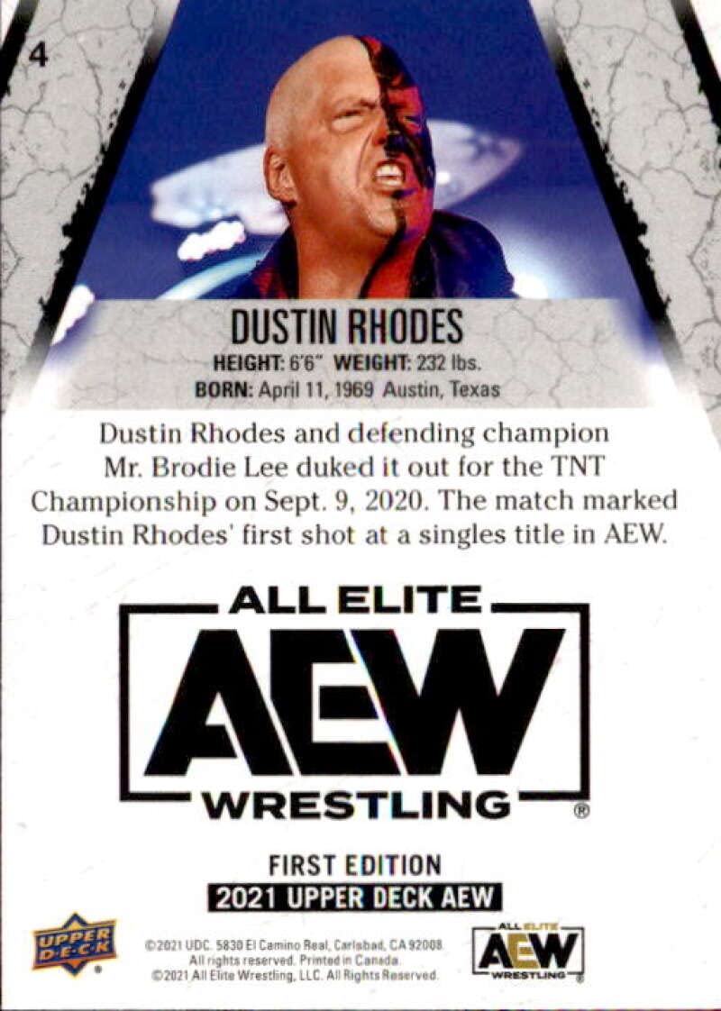 2021 Upper Deck All Elite Wrestling AEW #4 Dustin Rhodes Official Trading Card