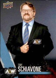 2021 upper deck all elite wrestling aew #79 tony schiavone official trading card