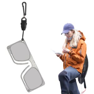 fly fishing magnifying glasses - easy to tie/change the fly, standing in the river, with magnifier reading glasses. featuring clip-on nose, clips release and one-handed use. hippo outdoor 8290