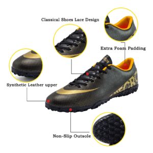 Zquaus Mens Cleats,High Cleats for Big Boys,Big Boys Athletic Sneaker Shoes for Outdoor/Indoor/Competition/Training DSD196-M1-43