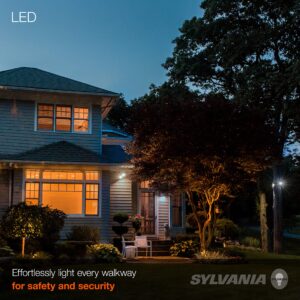 LEDVANCE Sylvania Night Chaser LED PAR38 Light Bulb, 250W = 23W, 22 Year, Dimmable, Super Bright 2650 Lumens, Wet Rated, 5000K, Daylight - 2 Pack (41358)